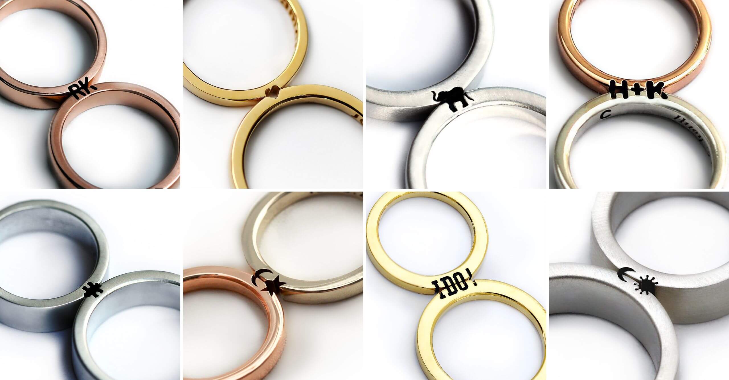 Cadi Jewelry- custom matching promise and wedding rings for couples