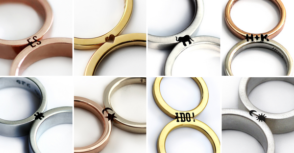 Cadi Jewelry- custom matching promise and wedding rings for couples