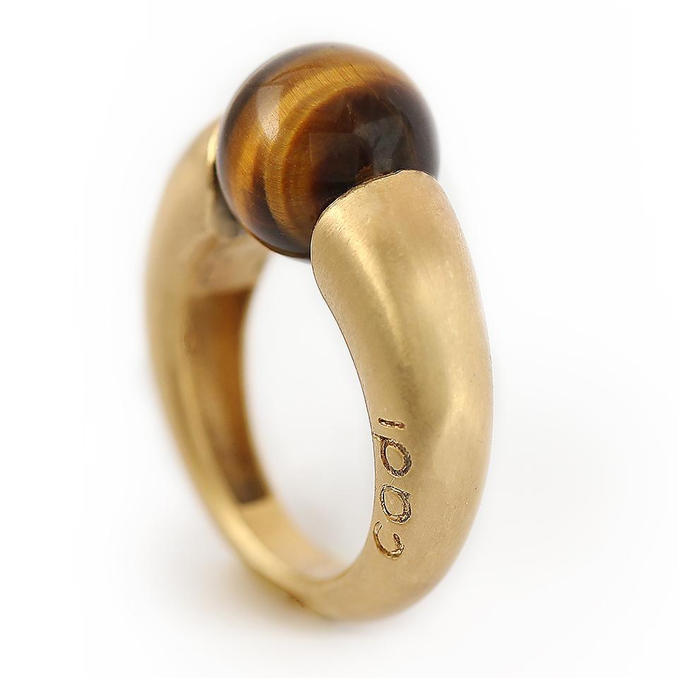 tiger eye gemstone ring