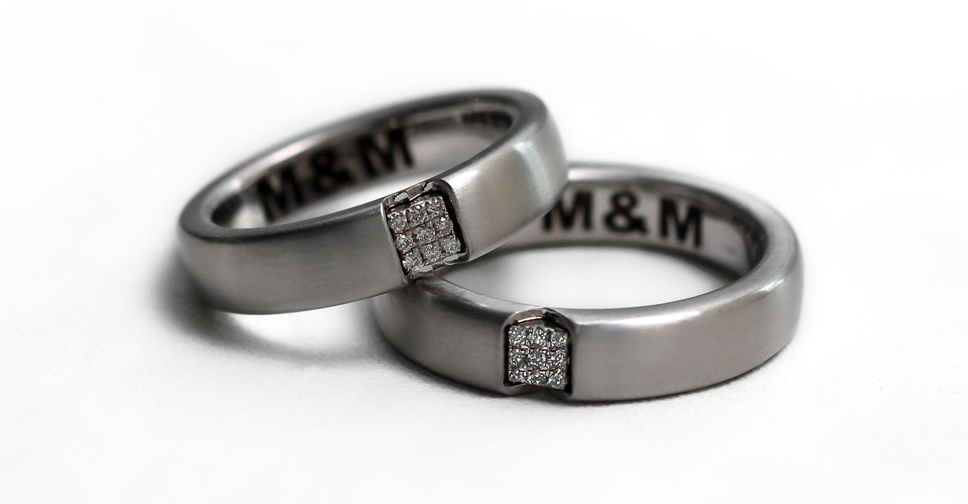 Matching couple rings - best men wedding bands 2019 – Cadi Jewelry